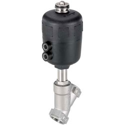 Burkert 165531 - 2/2 NC, DN25, Type 2702 Angle Seat Control Valve ...