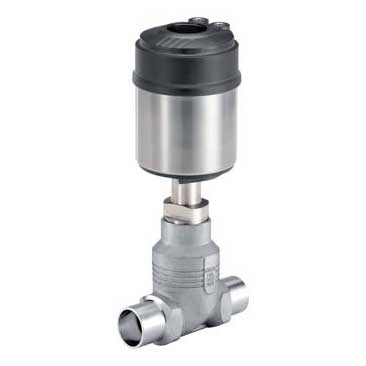 Burkert 239565 - 2/2 NC, DN100, Type 2301 Globe Control Valve Weld End acc. to DIN 11850 S2 ...