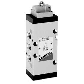 CAMOZZI 454-015-194 - G1/4, 5/2, Pressure/Spring, Plunger Sensor, Spring Return, Series 4 ...